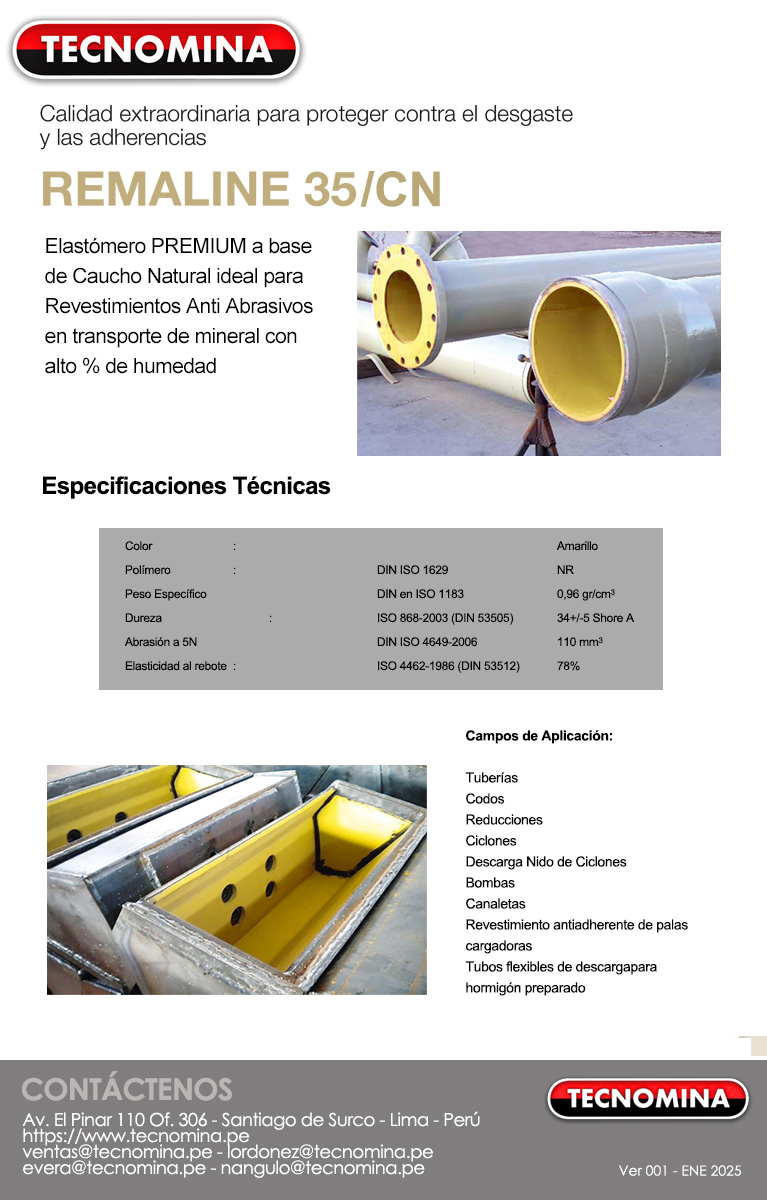 TECNOMINA - Fajas Transportadoras, Revestimientos, Mantenimiento ...